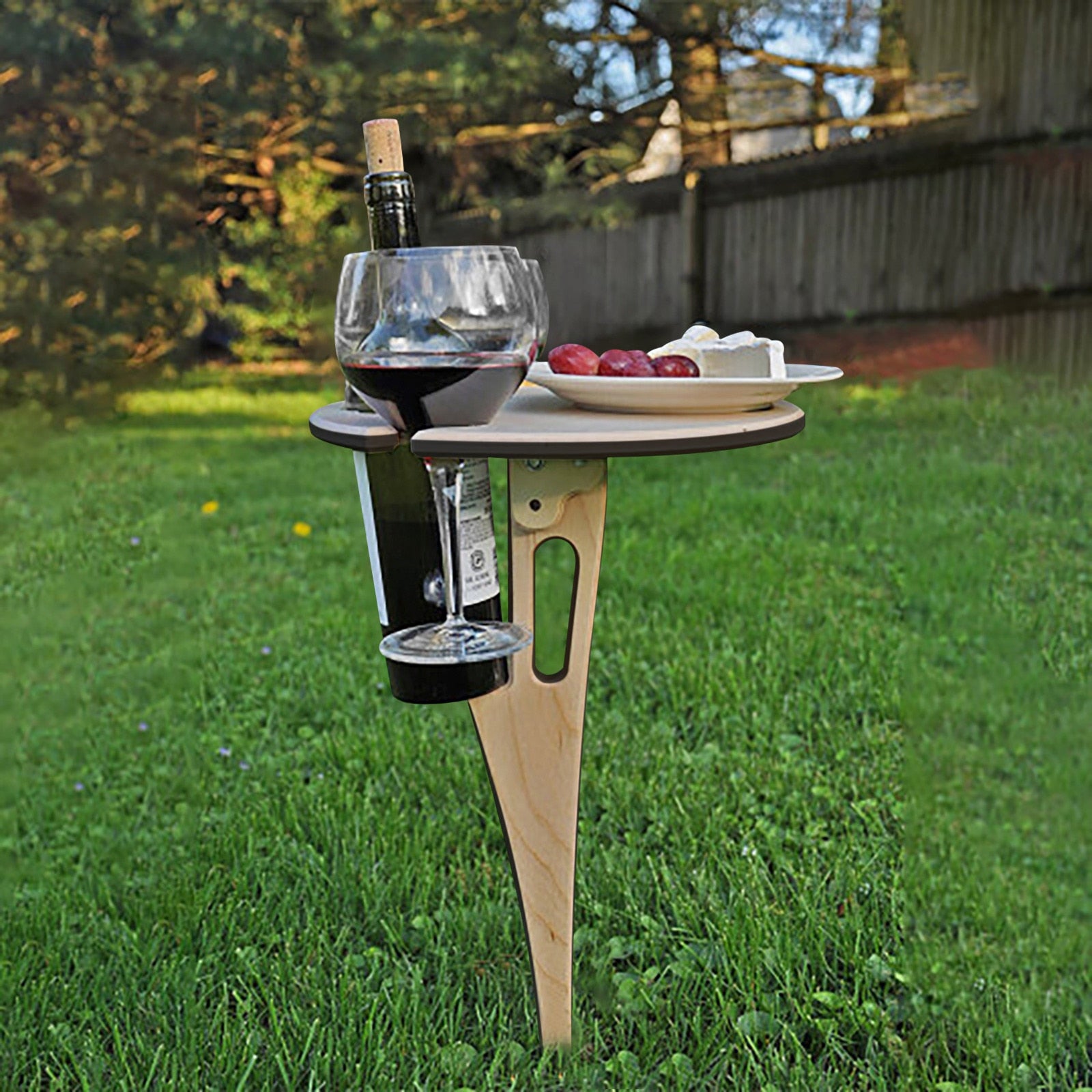 Tuscanville Portable Outdoor Wine Table. Folding Picnic Mini Beach Tab ...